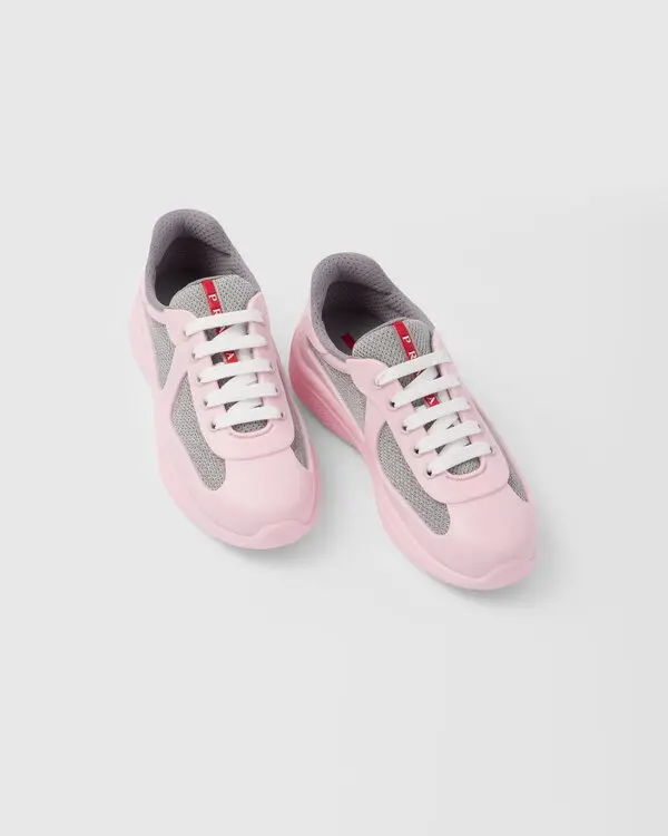 Prada America'S Cup Soft Rubber And Bike Fabric Sneakers